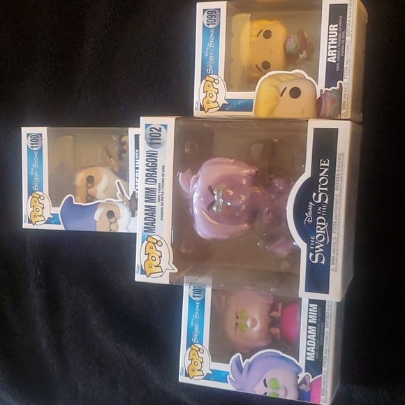 Funko | Other | Funko Pops Sword In The Stone Set Of 4 Pops | Poshmark